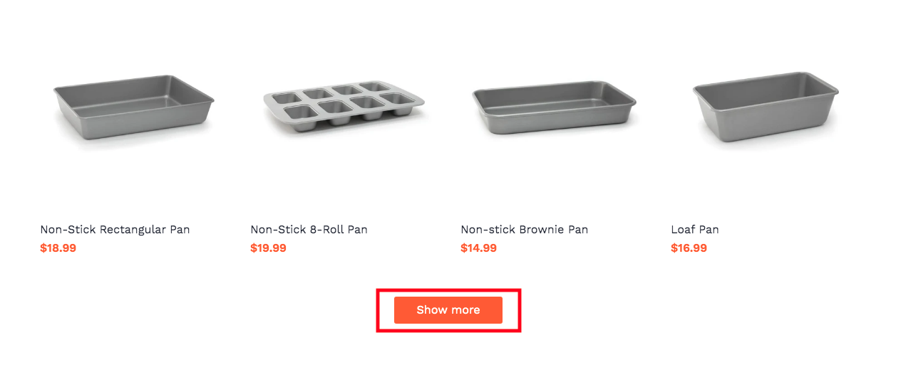 Featured collection tabs section